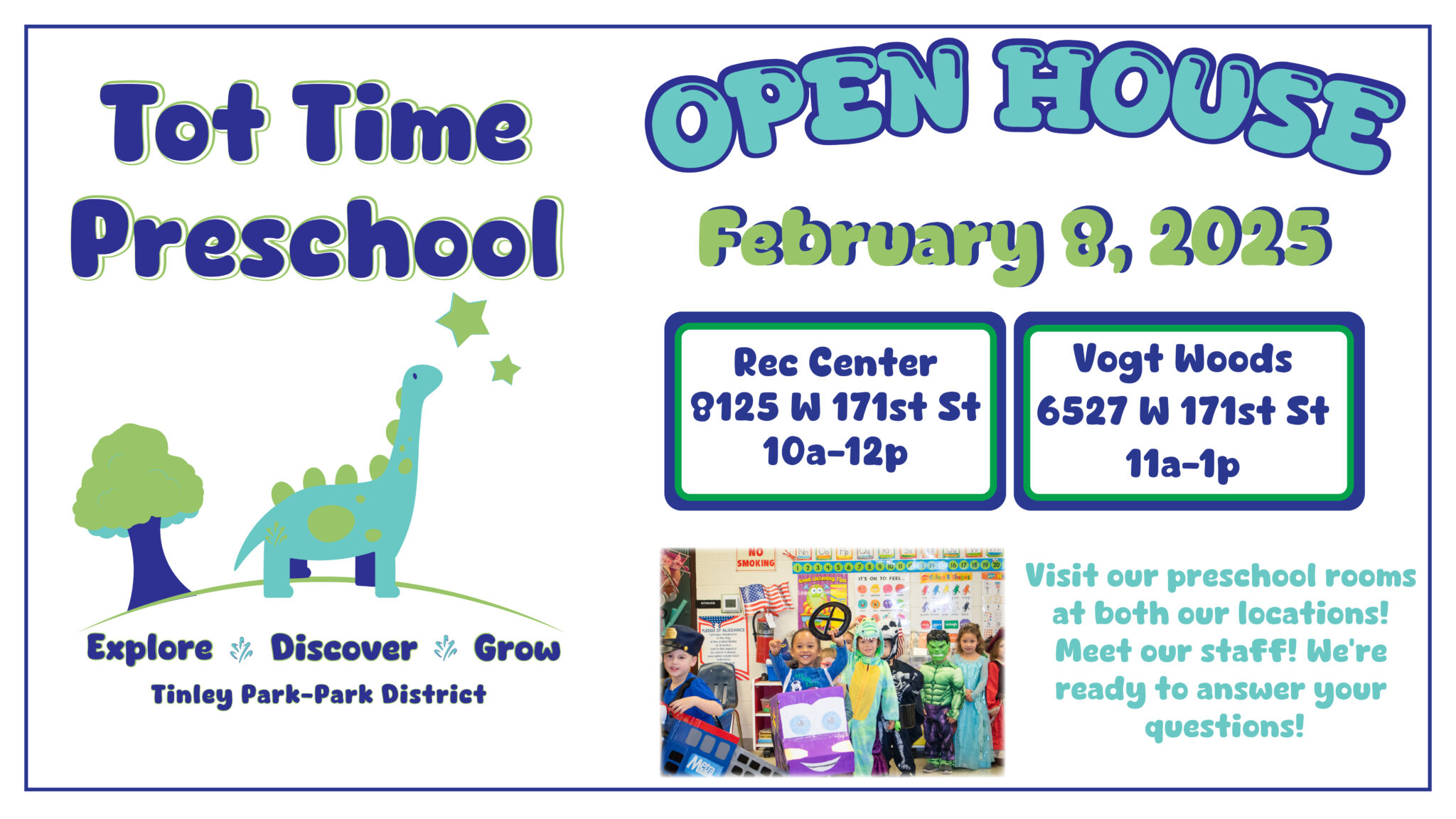 Tot Time Open House - Tinley Park-Park District